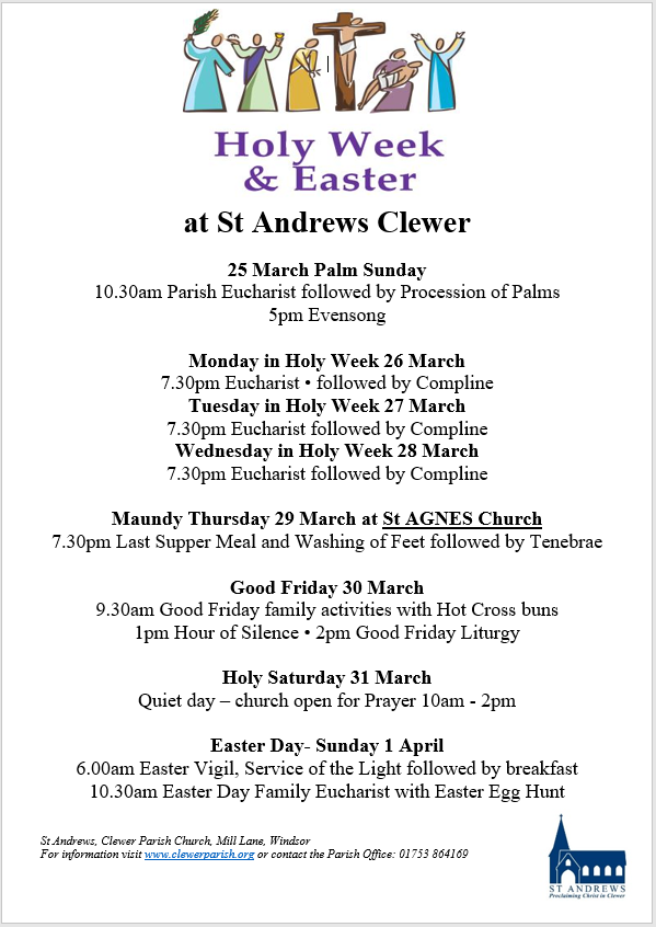 Holy Week & Easter 2018 - St Andrews Clewer